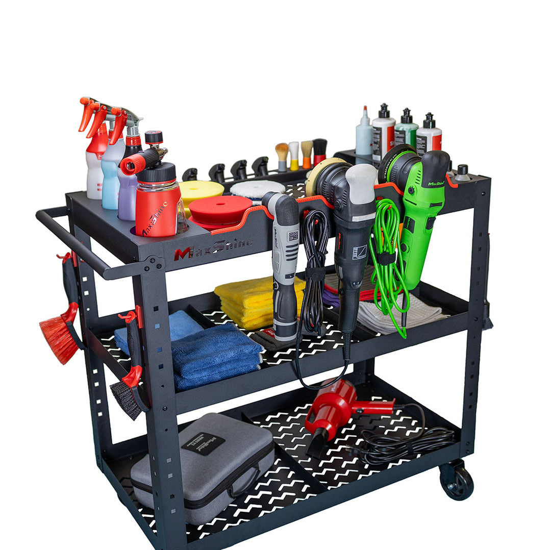 Premium Steel Detailing Rolling Trolley — Stateside Equipment Sales