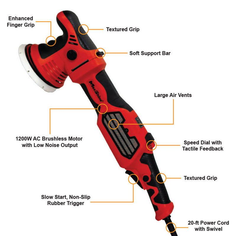 MB21 Pro 21mm Dual Action Brushless Car Polisher — Stateside Equipment ...