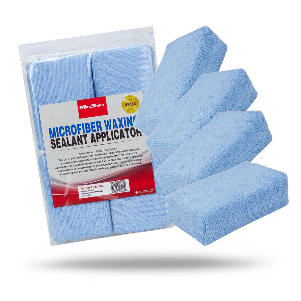 Ultra-Soft Microfiber Wax Applicator Block - 4 Pack — Stateside ...
